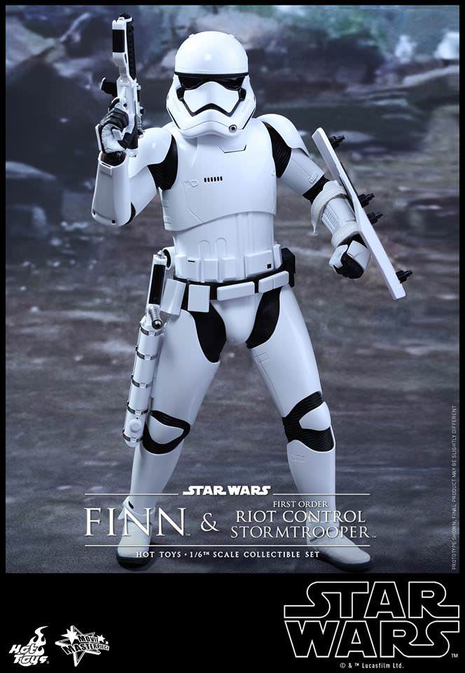 Hot Toys Finn & First Order Riot Control Stormtrooper MMS346 - Movie Masterpiece Series | Greedo ...