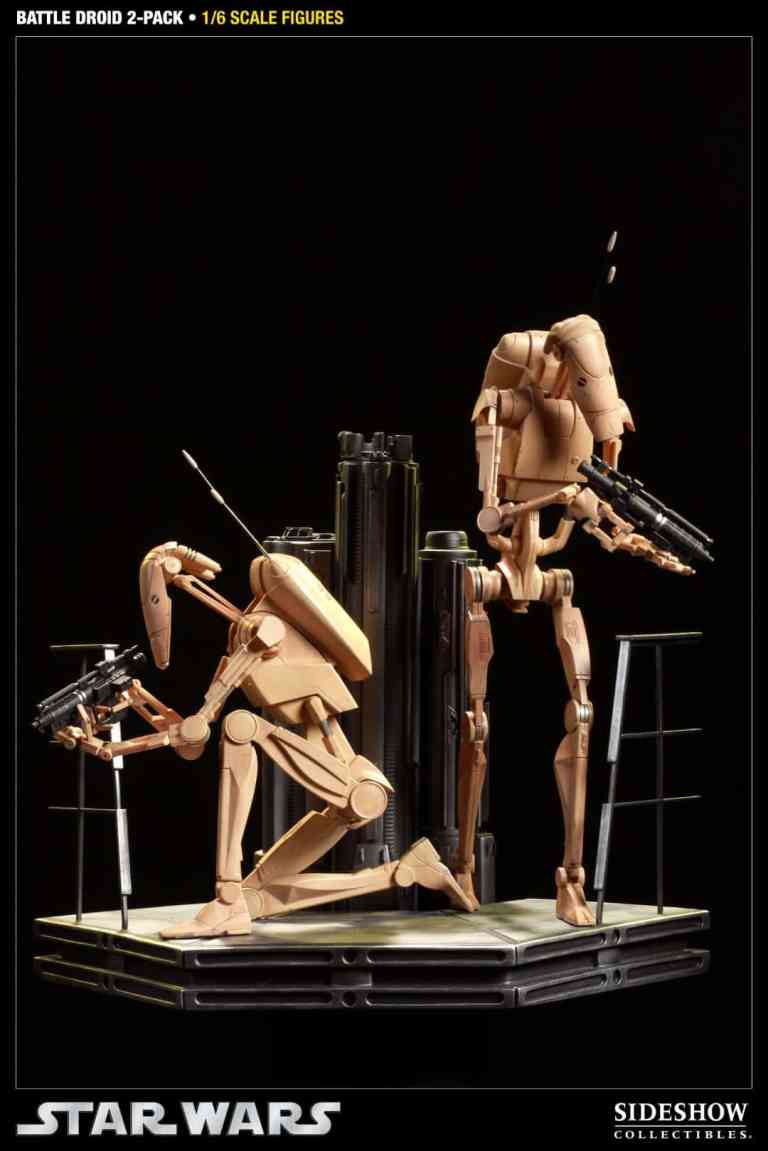 Infantry Battle Droids - Sideshow Star Wars Sixth Scale Figures ...