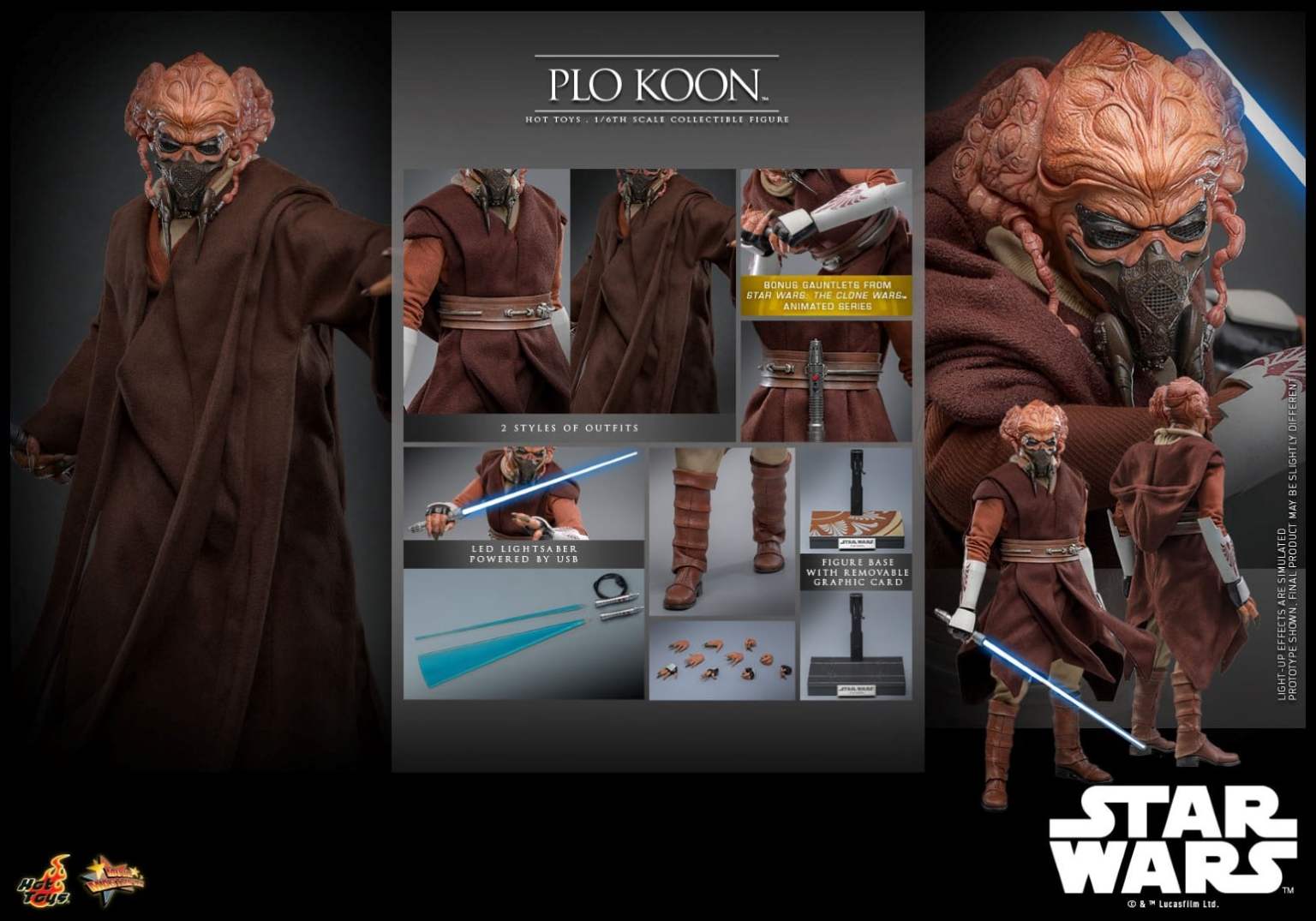 Neue Hot Toys Plo Koon 1/6th Scale Collectible Figure vorgestellt ...