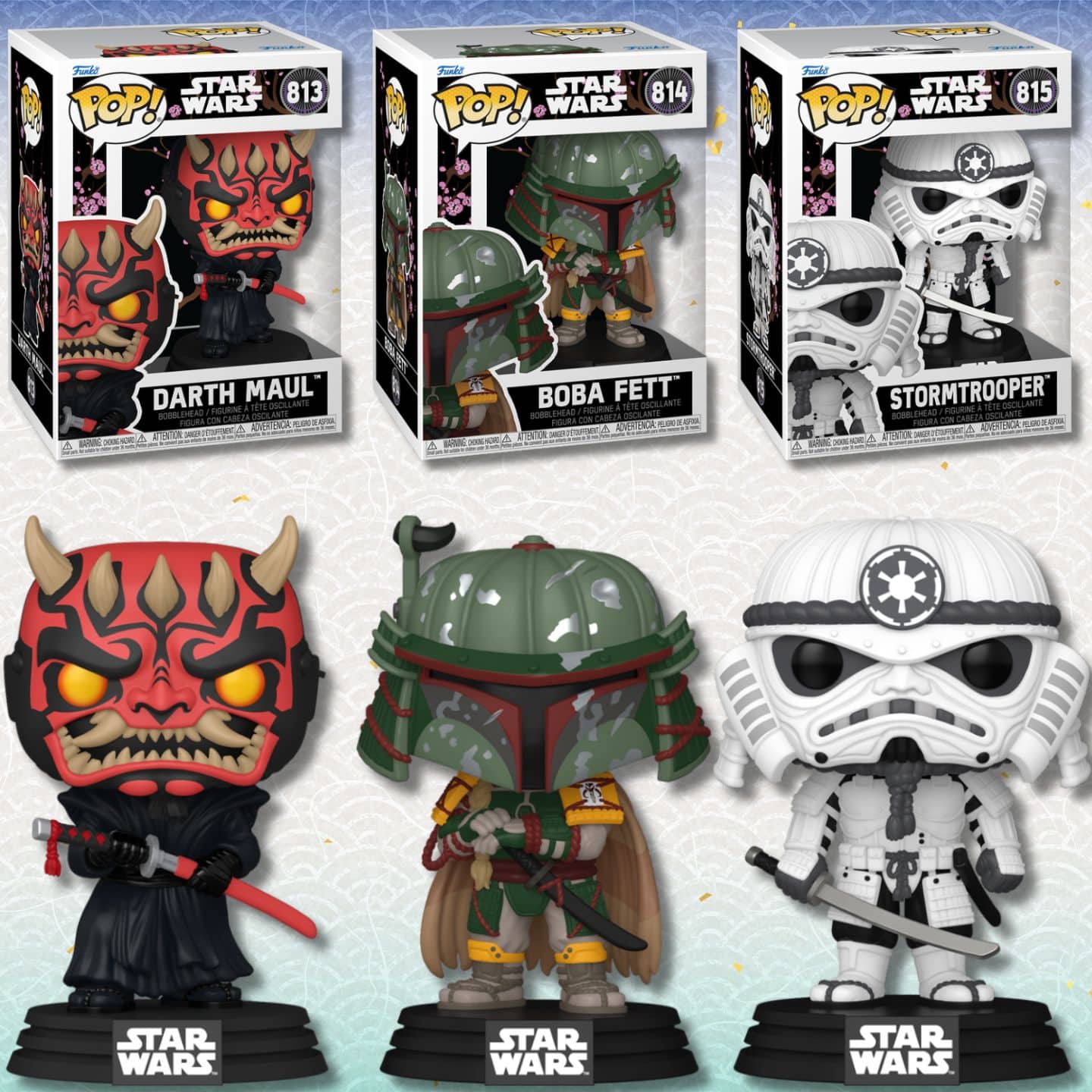 Funko POP!: Darth Maul, Boba Fett & Stormtrooper für die Star Wars ...