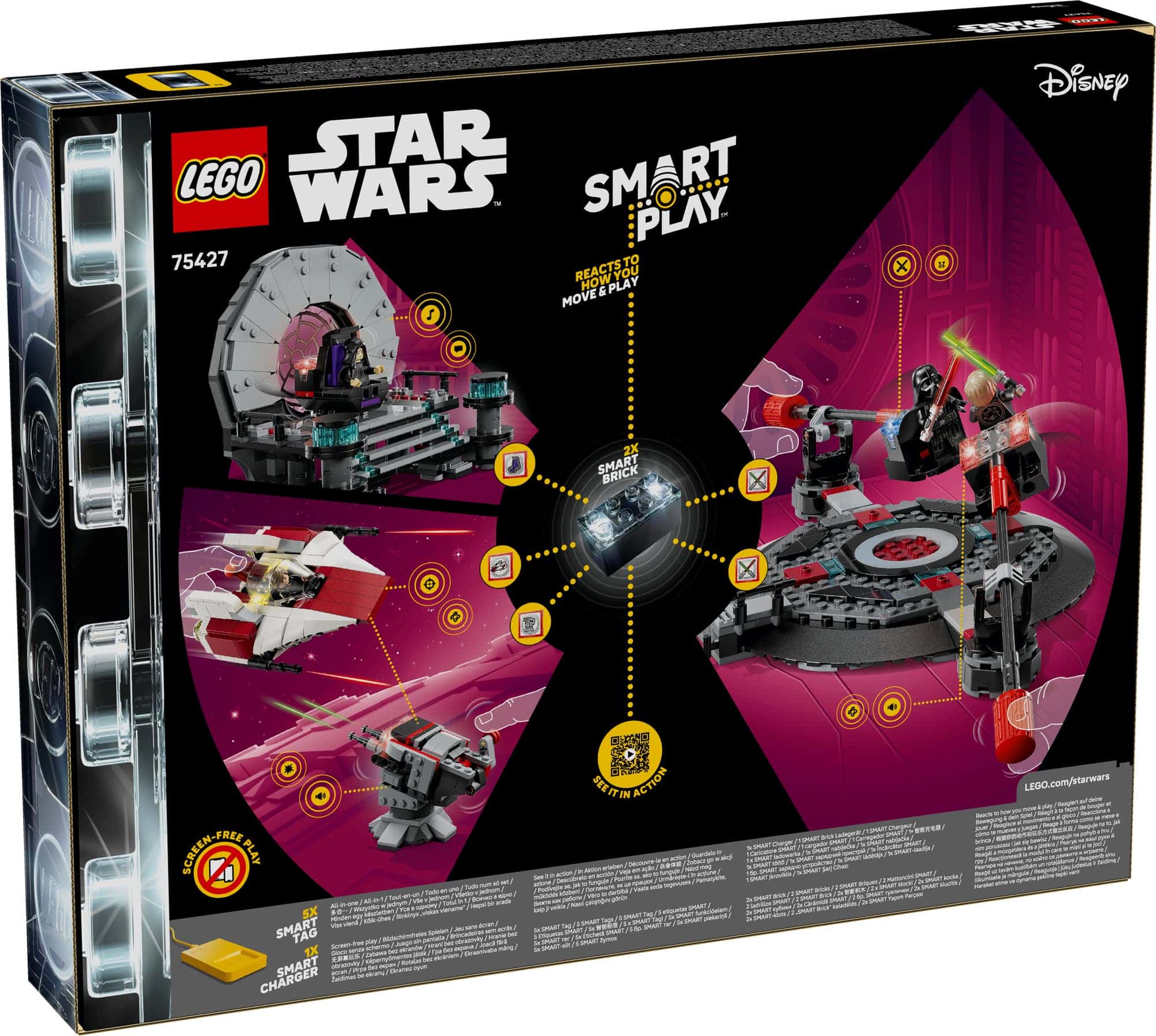 LEGO Star Wars 75427 Throne Room Duel & A-Wing - LEGO SMART Play ...